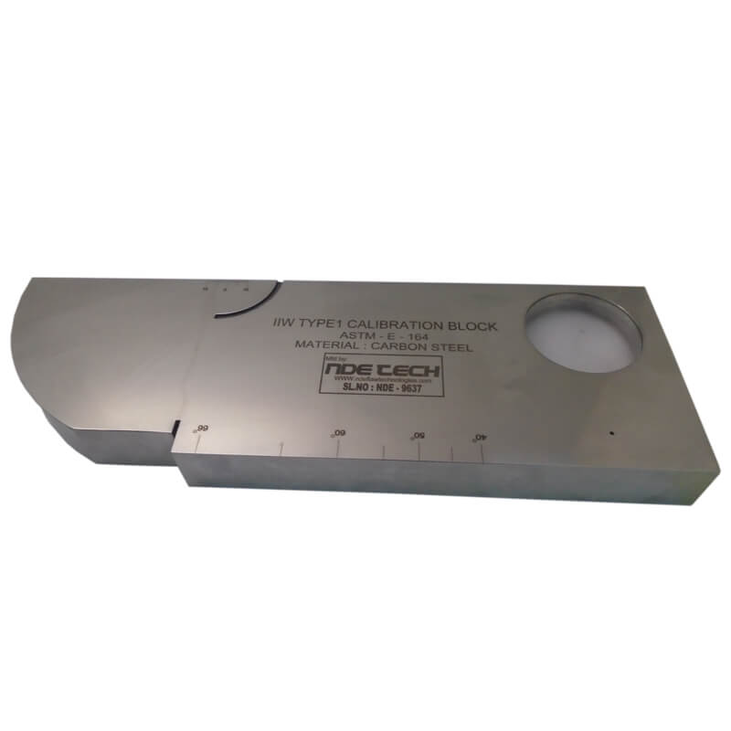 IIW-Type 1 Calibration Block Aluminum Metric Version-v1 calibration block